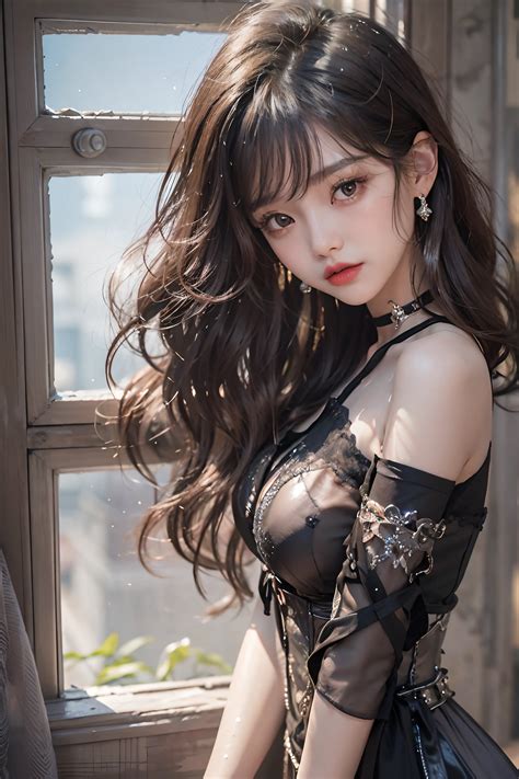 Oberer Schuss Fotorealistischer Stick K Uhdhohe Aufl Sung M Dchen Drin In Her