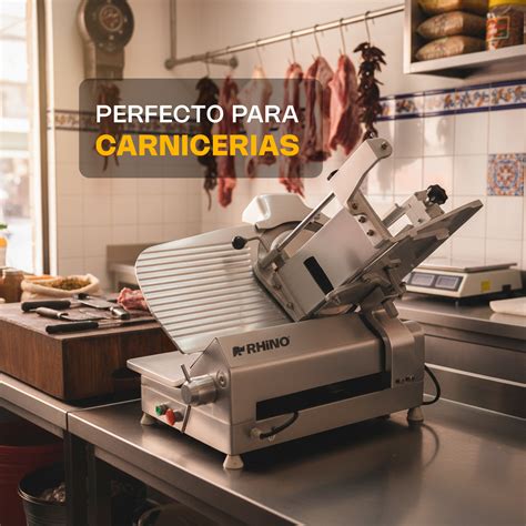 Rebanadora De Carne Semi Congelada 350 Mm Rhinorhino Básculas