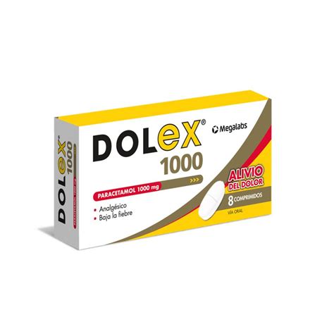 Dolex 1000 Mg X 8 Comprimidos Megalabs