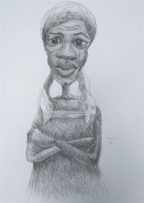 Freedom Drawing Solomon Oguvre Jose Art Gallery