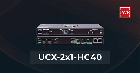 Ucx 2x1 Hc40 Usb C And Hdmi 2 0 Universal Video Switcher