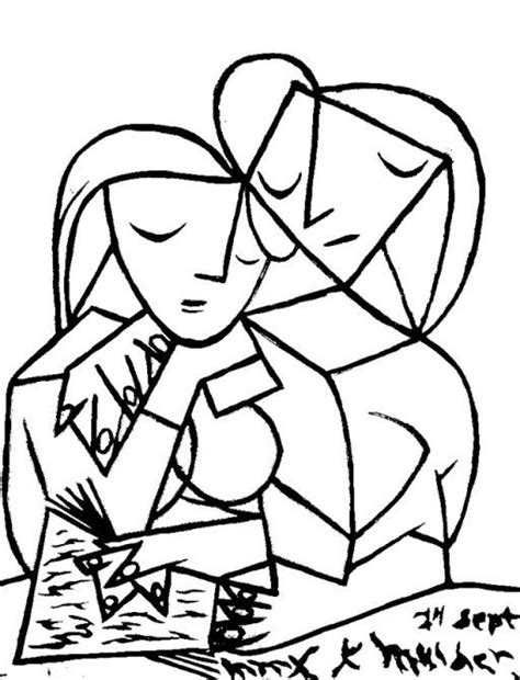 Cuadros De Picasso Para Colorear Arte De Picasso Desenho Picasso