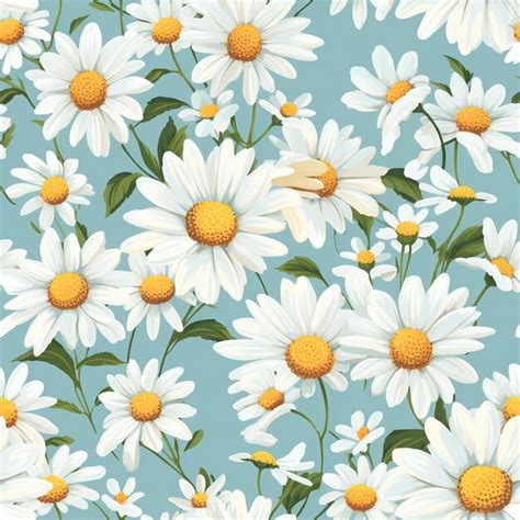 Premium Ai Image Floral Daisy Cover For Notebook Cover