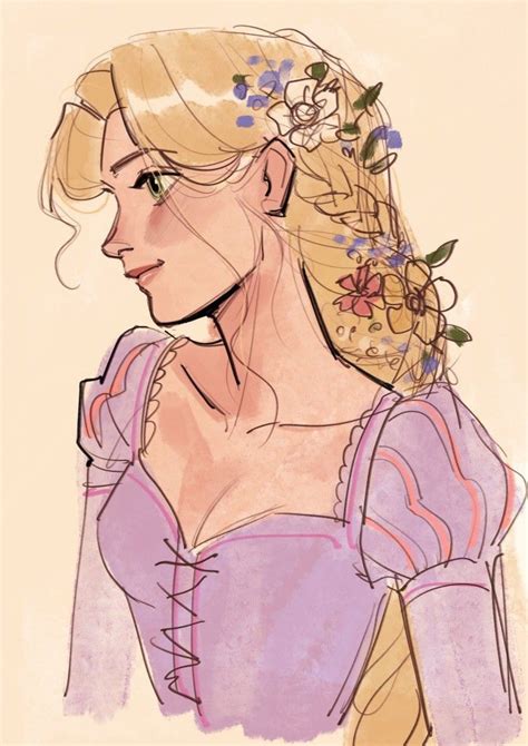 Pin By P Kiranmai On Digital Art Tutorial Disney Fan Art Repunzel Drawing Disney Art