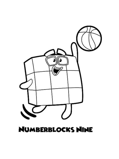 Numberblocks 21 Coloring Pages Printable