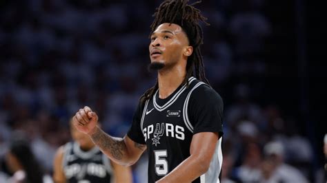 Stephon Castle Appears To Call Out Officiating After Spurs Game 5 Loss