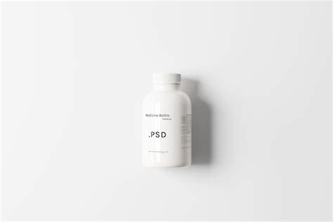 Premium Psd Plastic Supplement Pills Medicine Bottle Mockups A Tool