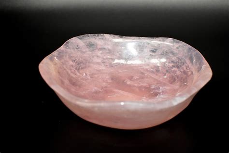 Rose Quartz Bowl Large All Natural At 1stdibs