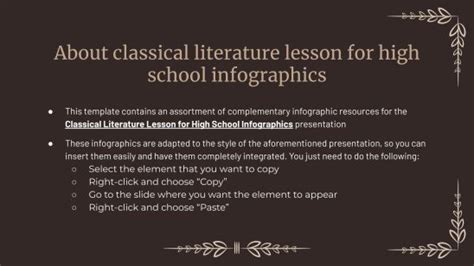 Classical Literature Lesson For High School Infographics