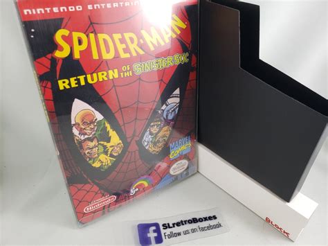 Spider Man Return Of Sinister Six Nes Nintendo Custom Box Optional W