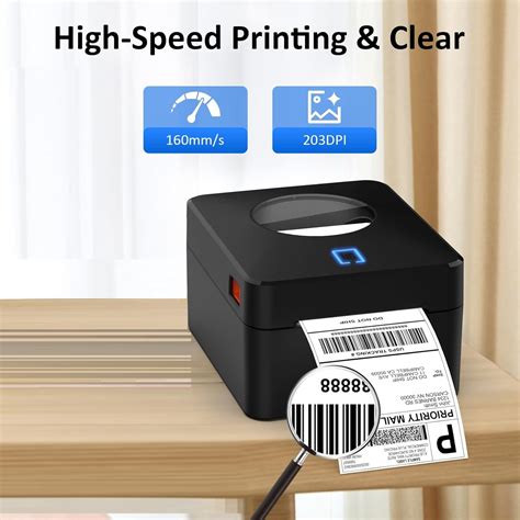 Thermal Label Printer Usb And Lan 110mm Connectivity 4x6 Label Printer For Small Business