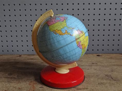 Tin Globe H Is For Home