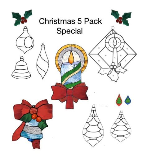 Printable Stained Glass Patterns Christmas Rossy Printable