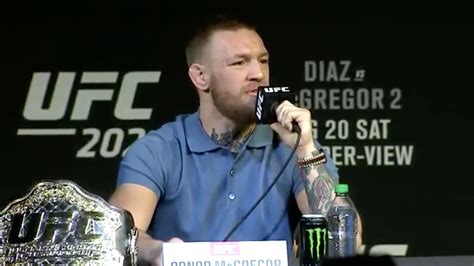 Conor Mcgregor And Nate Diaz Ufc 202 Press Conference