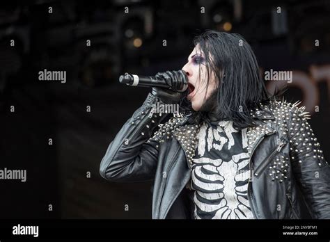 Chris Cerulli Of Motionless In White Performs During The Rock On The