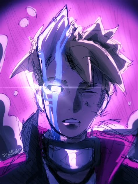 Borutos Rage Fanart Still A Sketch Tho Should I Do A Clean Version
