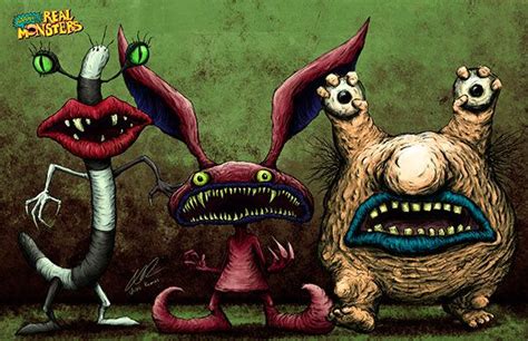 Aaahh Real Monsters On Behance Monstruos Caricatura Monstruos