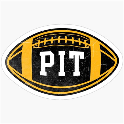 Kira Sticker Pittsburgh Retro Throwback Football Phone Stickers