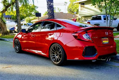 2018 Honda Civic Si With 18x8 5 Avid1 Av20 And Goodyear 235x40 On