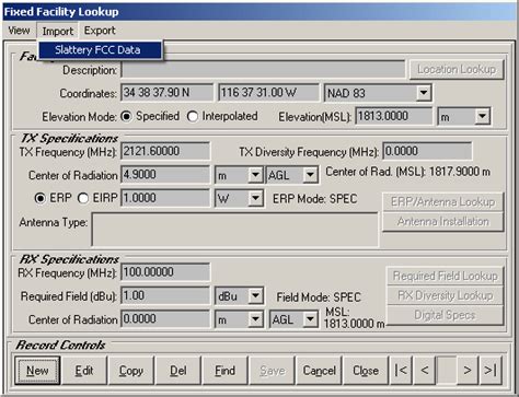 Importing Fcc Data Fixed Facility Database