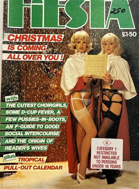 Fiesta Christmas 1984 Uk Magazine Free Calendar Included Vm16