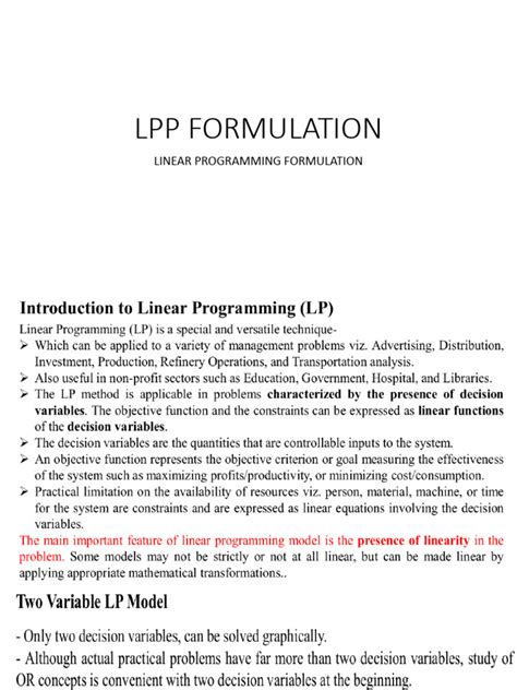 L2 Lpp Formulation Pdf