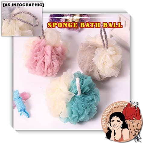 [ck] 50g Nylon Round Sponge Bath Ball Improve And Exfoliate Skin Bathroom Essentials Loofah Mandi