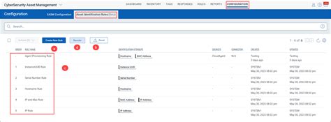 Create Asset Identification Rules