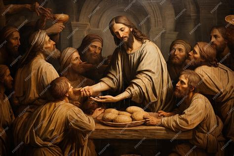Premium Photo Jesus Christ Fed Bread To The Poor Bible Religion Gospels Ancient Scriptures