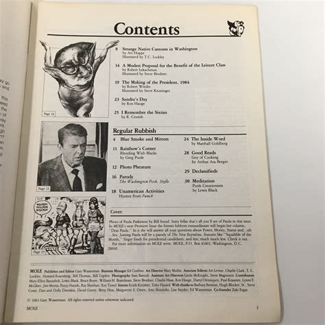 1983 Mole Magazine Pilot Issue