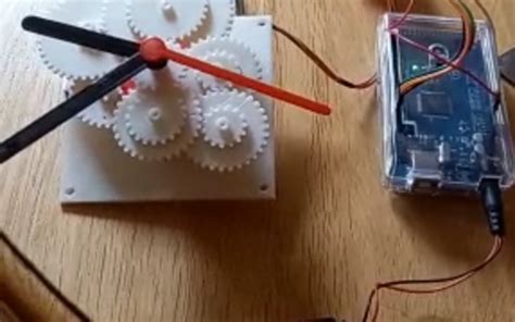 3d design arduino steppermotor clock tinkercad
