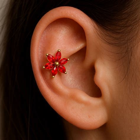 Descubre El Misterioso Encanto Del Piercing Flor Escarlata