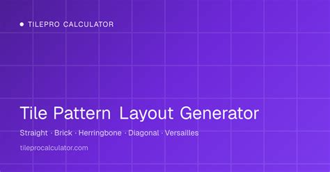 Tile Pattern Layout Generator Free Tile Planner Tilepro Calculator