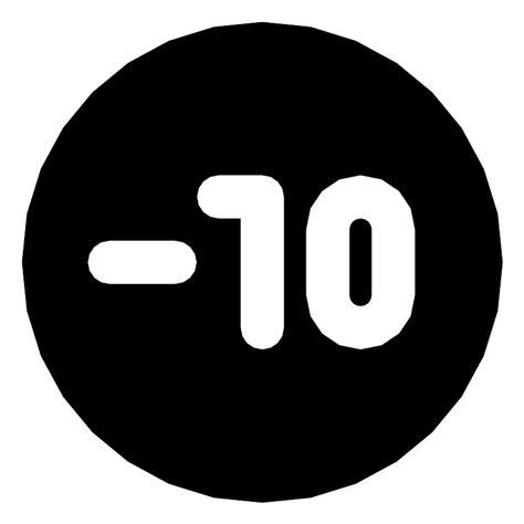 Minus Ten Circle Vector Svg Icon Svg Repo