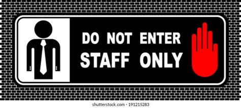 Staff Only Sticker Vector De Stock Libre De Regalías 191215283