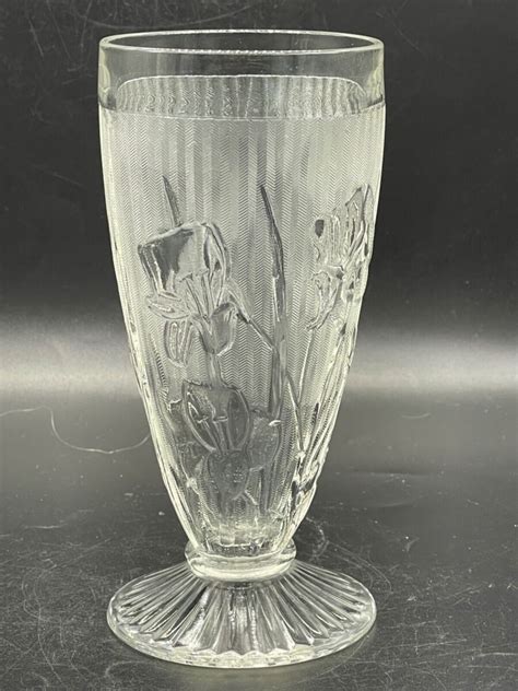 Iris And Herringbone Depression Glass