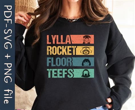 Retro Lylla Rocket Floor Teefs Svg Png File Retro Gotg Shirt Etsy Uk
