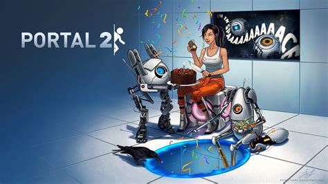 Portal Game Portal Gun Cake Hd Wallpaper Rare Gallery