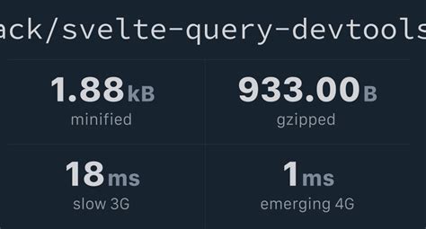 Tanstacksvelte Query Devtools V5642 Bundlephobia