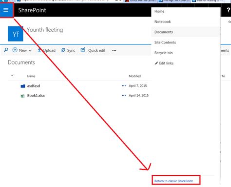Redo Return To Classic Sharepoint Microsoft Qanda