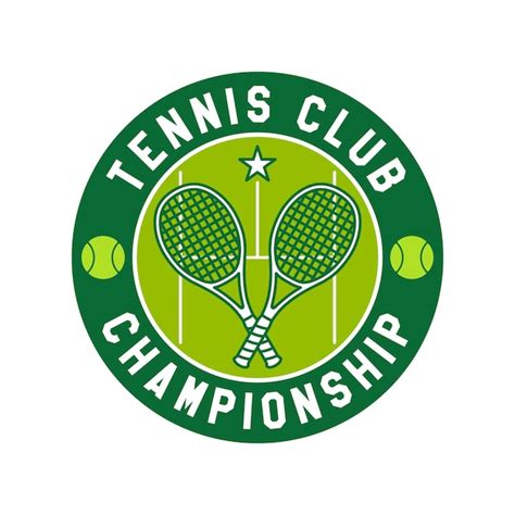Premium Vector Modern Tennnis Club Sport Logo