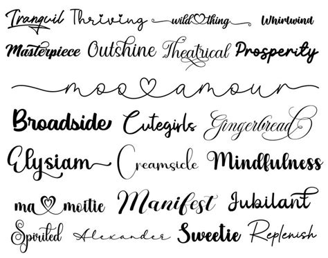 Kalligraphie Schriftarten