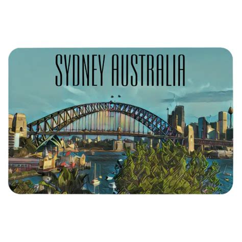 Sydney Skyline Australia Magnet Zazzle