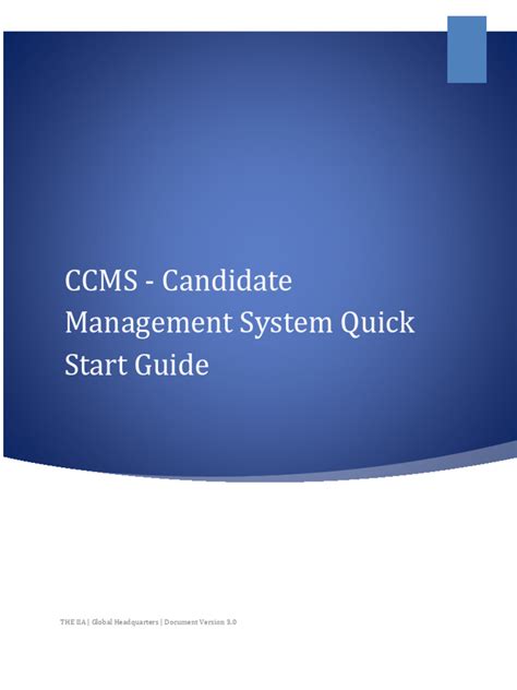 Ccms Quick Start Manual Download Free Pdf Login Software
