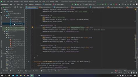 Using Intent Android Studio Fabdun