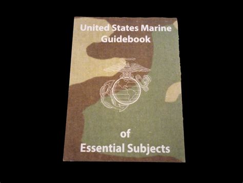 Us Marine Corps Guidebook Handbook Of Essential Subjects Training Usm