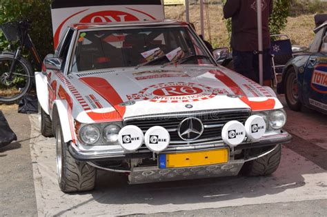 Vintage 1980s Mercedes Benz Sl Rally Car Editorial Photography Image