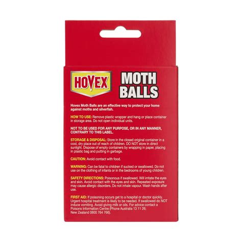 Hovex Mothballs 3 Capsules 27g Pascoes