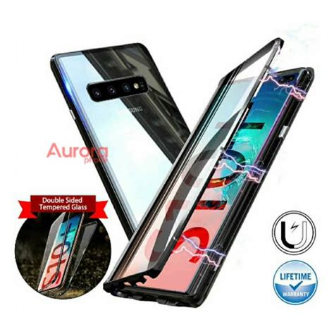 Samsung Galaxy S10 S10 S10 Plus Magnetic Glass Case Front Rear