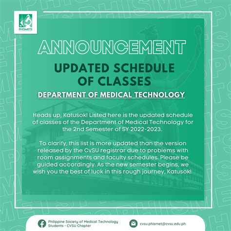 Heads Up Katusok Listed Here Is The Updated Schedule Of Classes Of